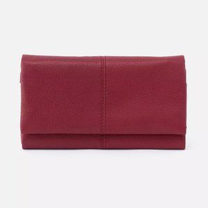 Bags | Nwt New Hobo Keen Continental Wallet Sangria Leather Retired ...